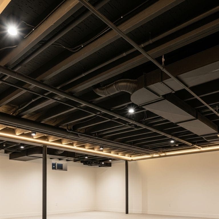 25 Ingenious Low Basement Ceiling Ideas | Jiffy Junk