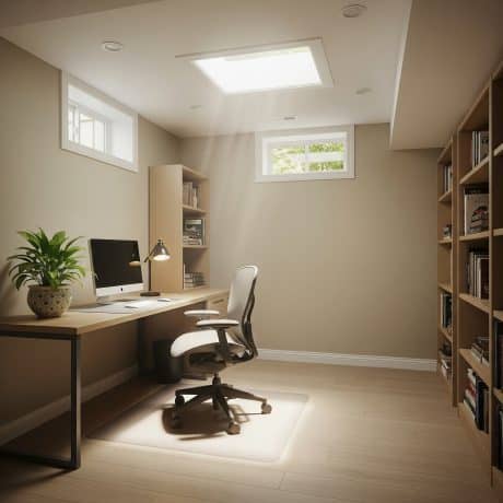 25 Transformative Basement Office Ideas | Jiffy Junk