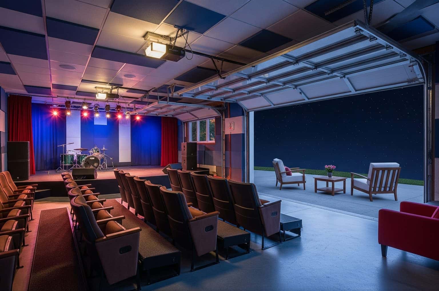 25 Stunning Garage Home Theater Ideas | Jiffy Junk