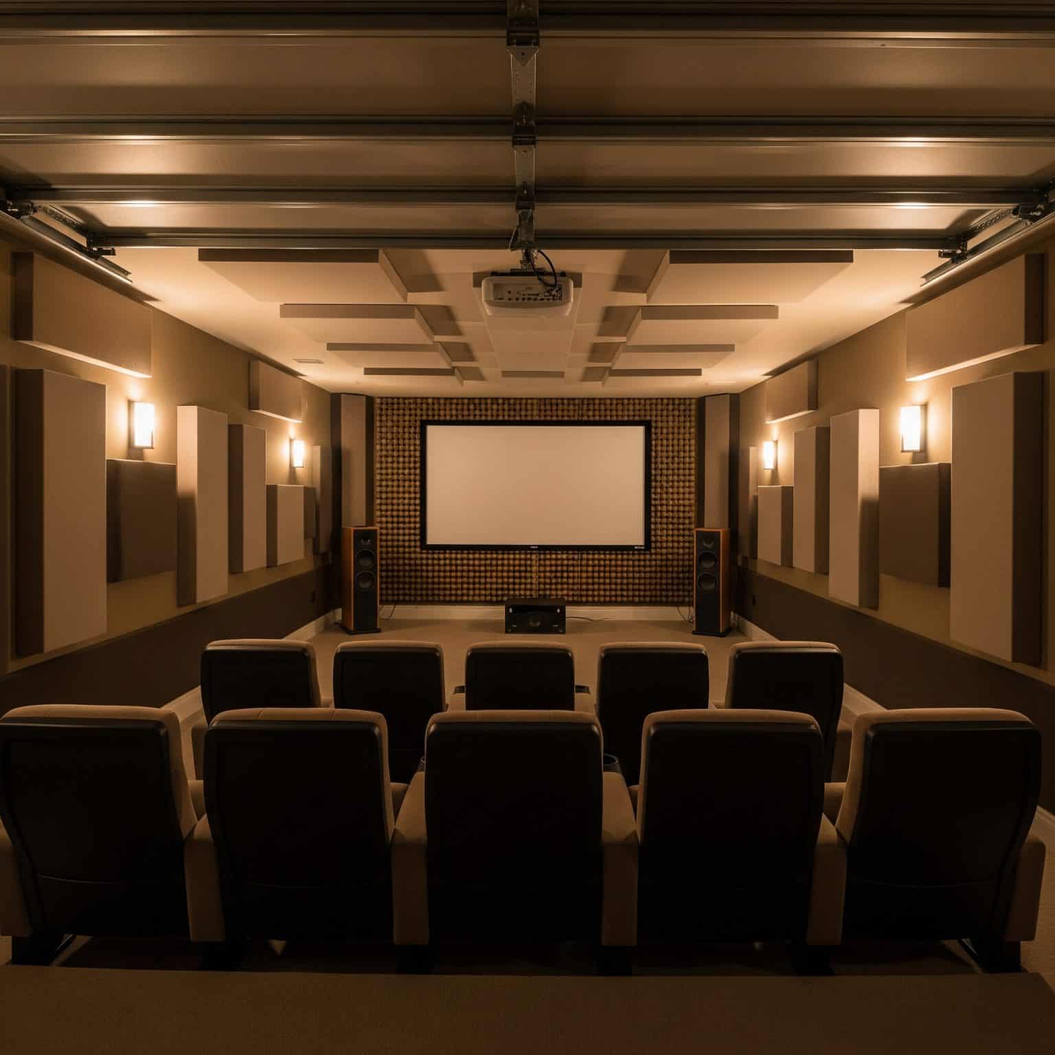 25 Stunning Garage Home Theater Ideas | Jiffy Junk