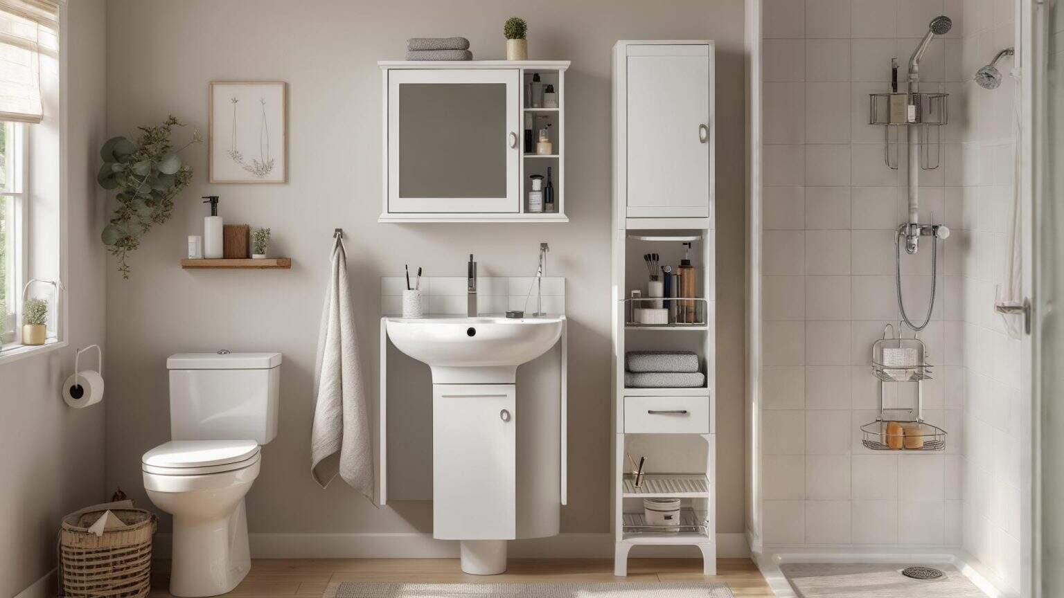 25 Small Bathroom Storage Ideas | JiffyJunk